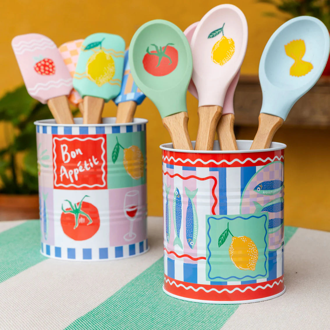 Talking Tables Food Icons Silicone Kitchen Utensils 8 Designs – Kooks ...